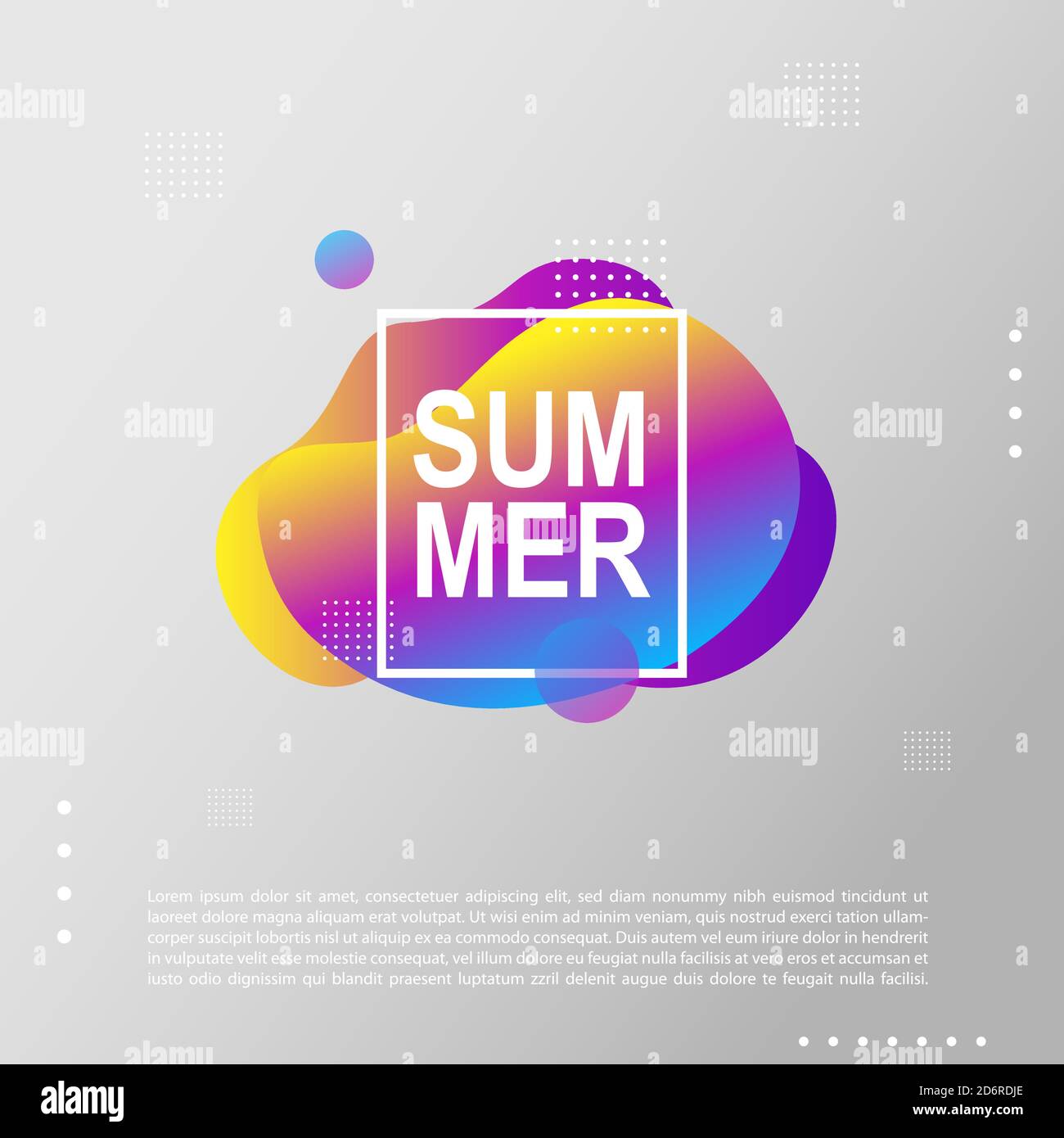 Summer bright party poster wiht colorful liquid form. Club night flyer ...