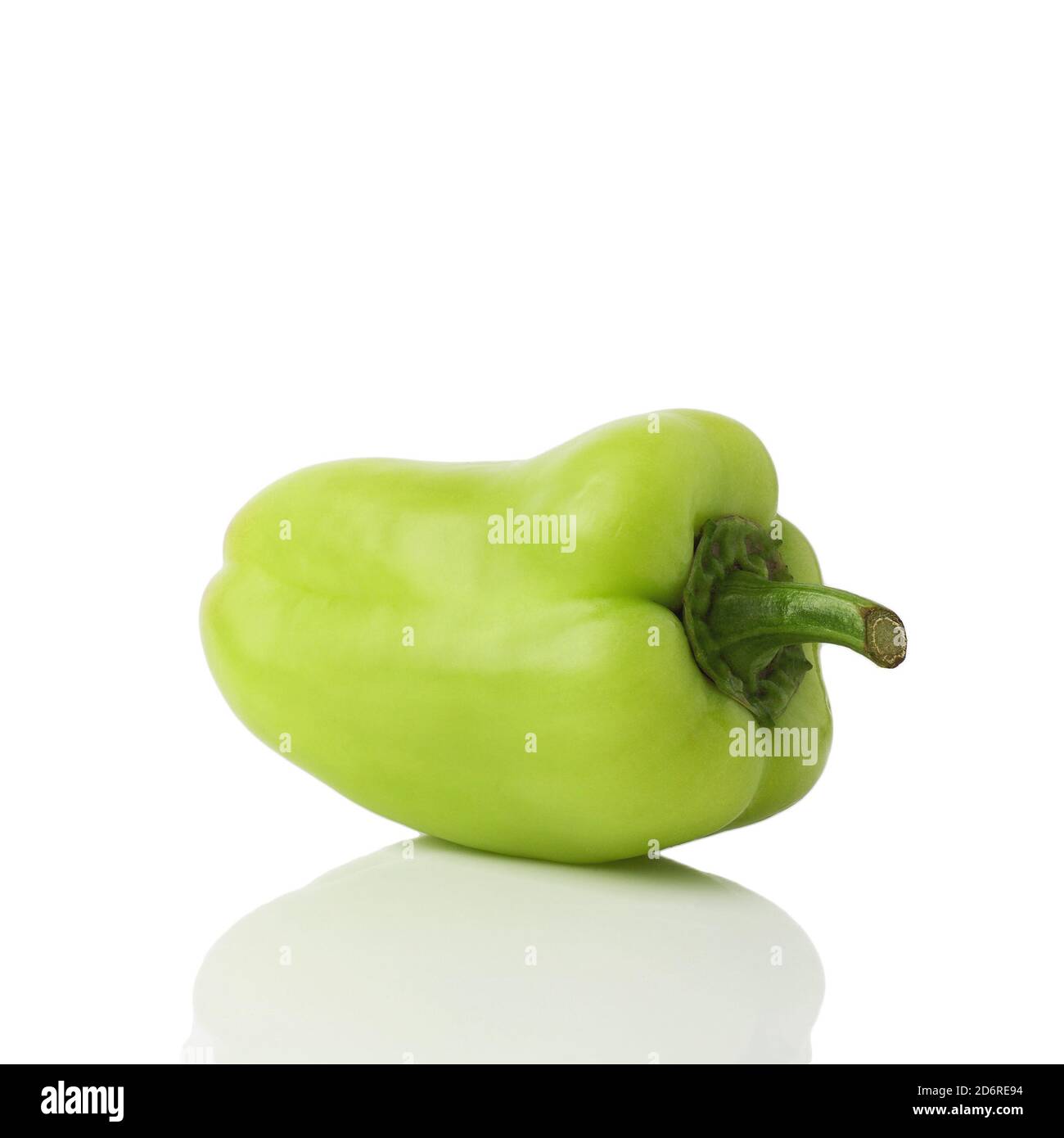 Green bell pepper (sweet, capsicum, paprika) isolated on white ...
