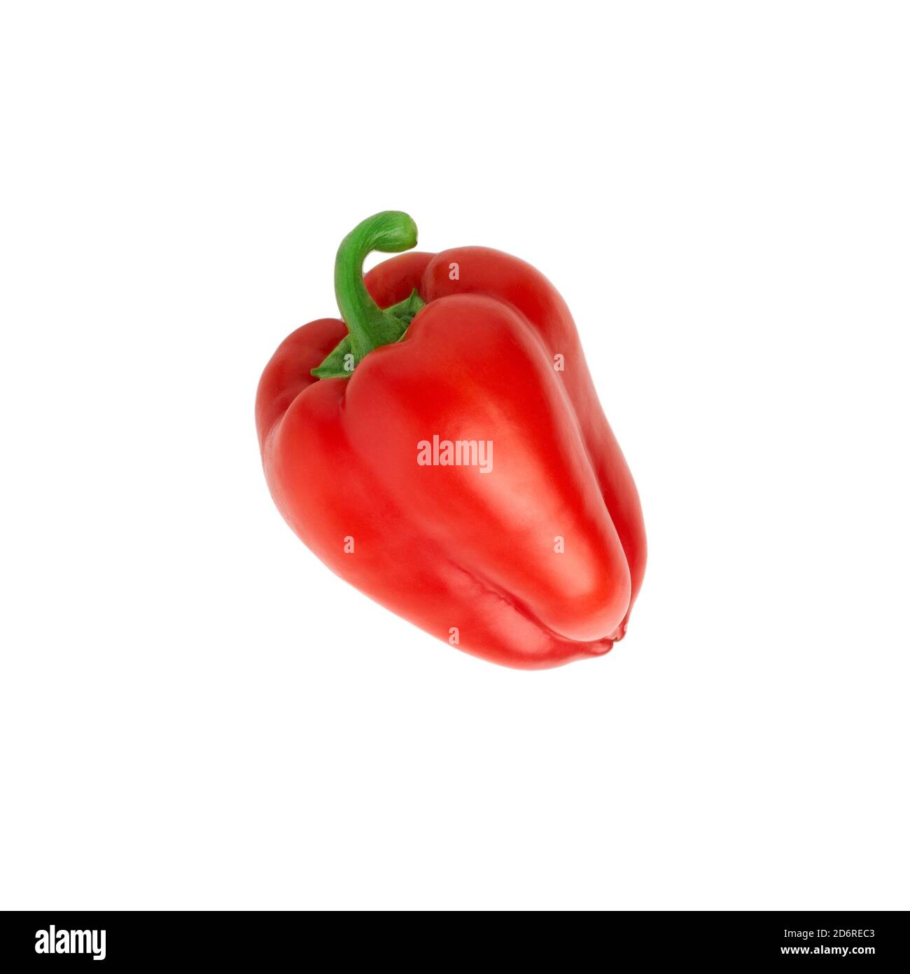 Red bell pepper (sweet, capsicum, paprika) isolated on white background ...