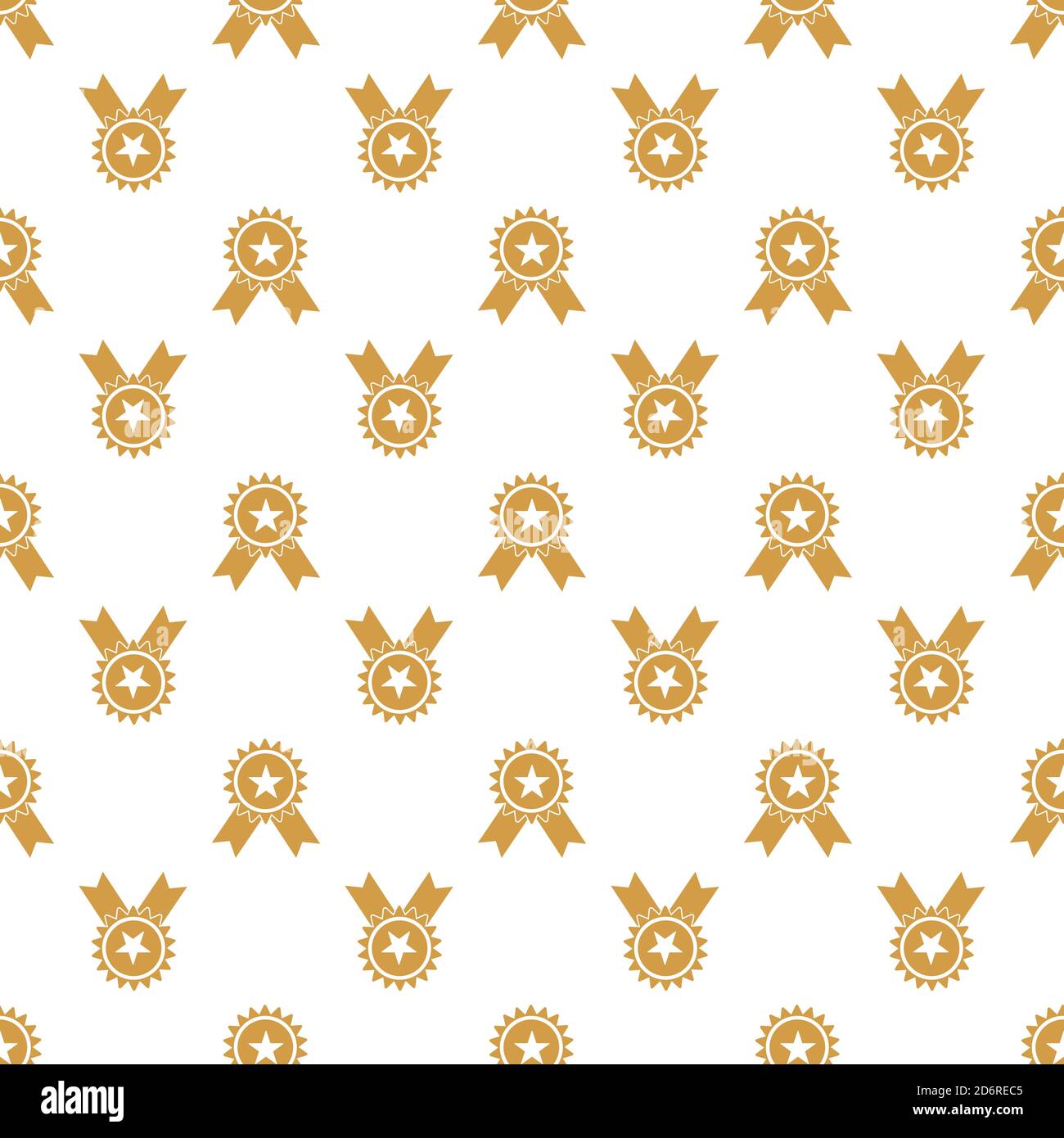 Seamless pattern with gold, silver and bronze medal for simple ...