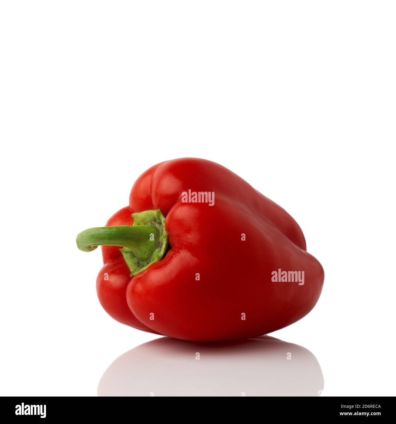 Red bell pepper (sweet, capsicum, paprika) isolated on white background ...