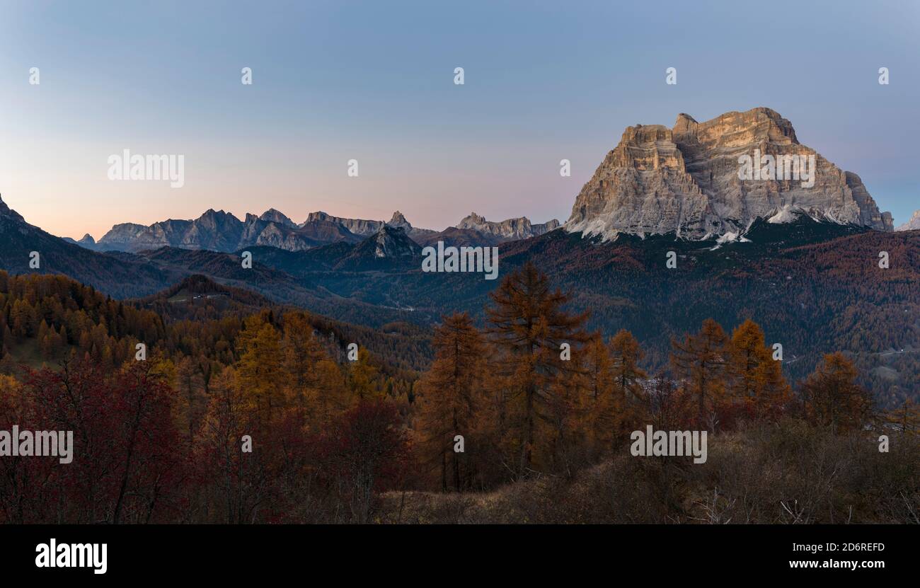 Monte Pelmo, one of the icons of the Dolomites, rising over Val di ...