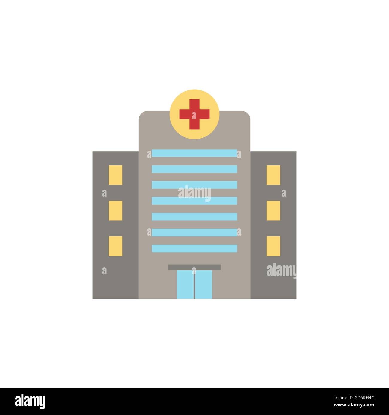 Hospital icon. Simple element from buildings collection. Creative ...