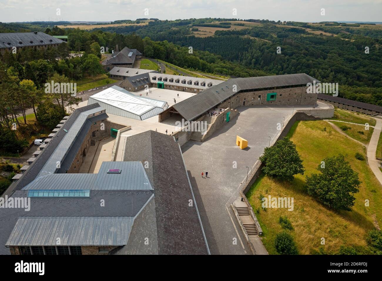former NS-Ordensburg Vogelsang, today memorial, Germany, North Rhine ...
