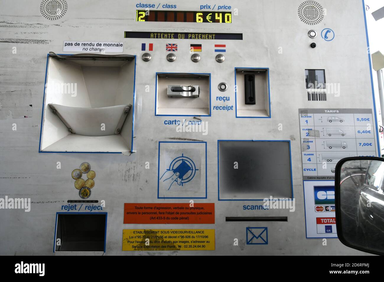toll machine, France Stock Photo - Alamy