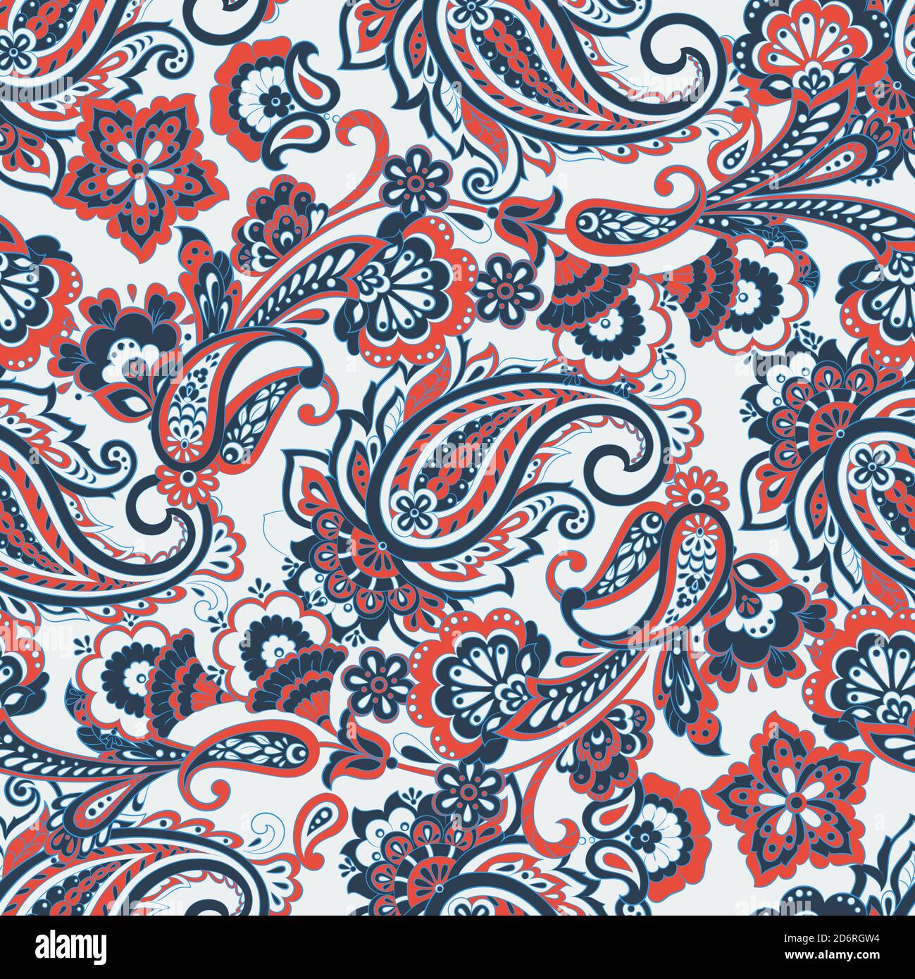 Ornate damask background. Paisley seamless pattern Stock Vector Image ...