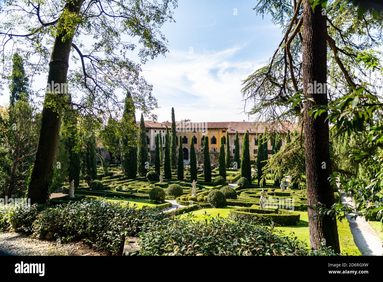 Famous 14th Century "Giusti" Palace and garden in Verona, Italy ...
