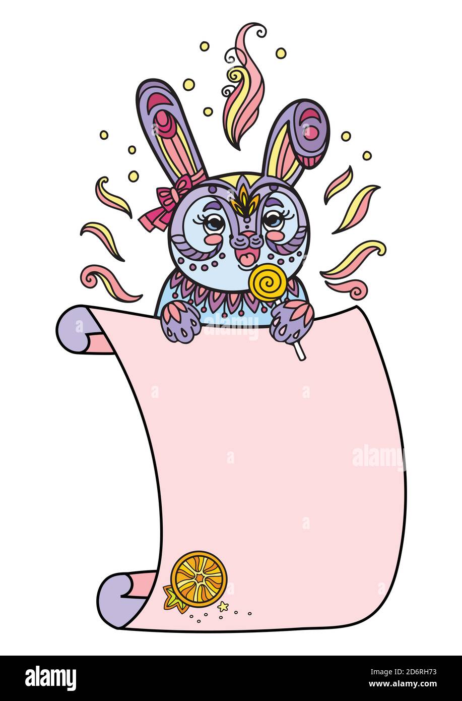 Rabbit ornament Stock Vector Images - Alamy