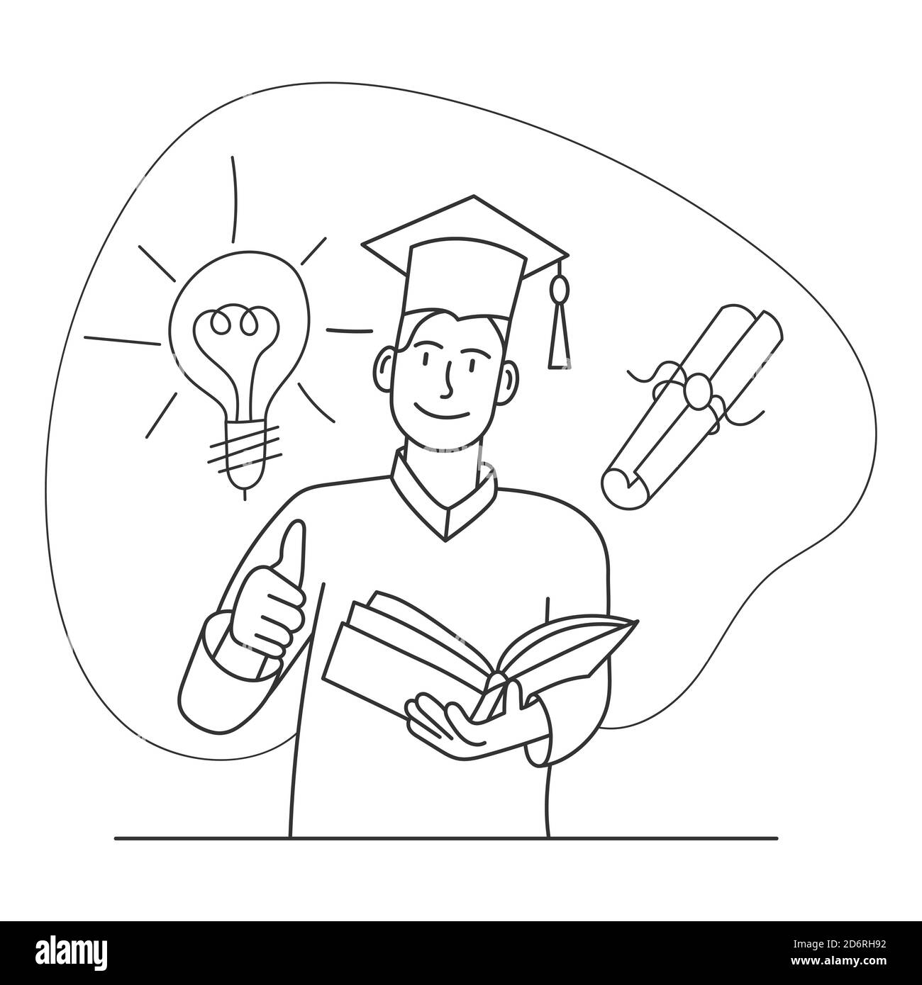 Student celebrate Stock Vector Images - Alamy