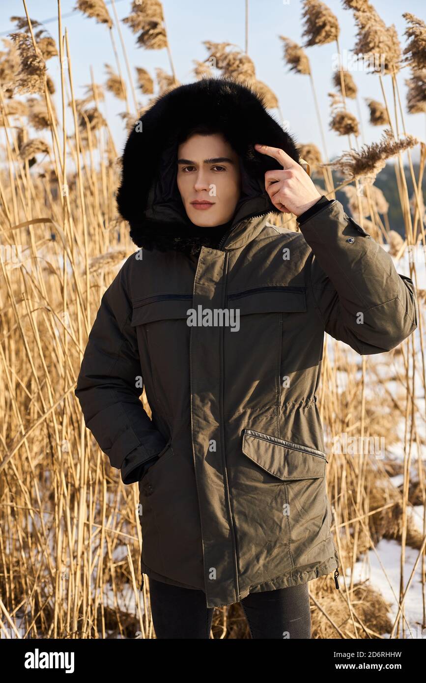 Handsome teenager smile outdoor hi-res stock photography and images - Alamy