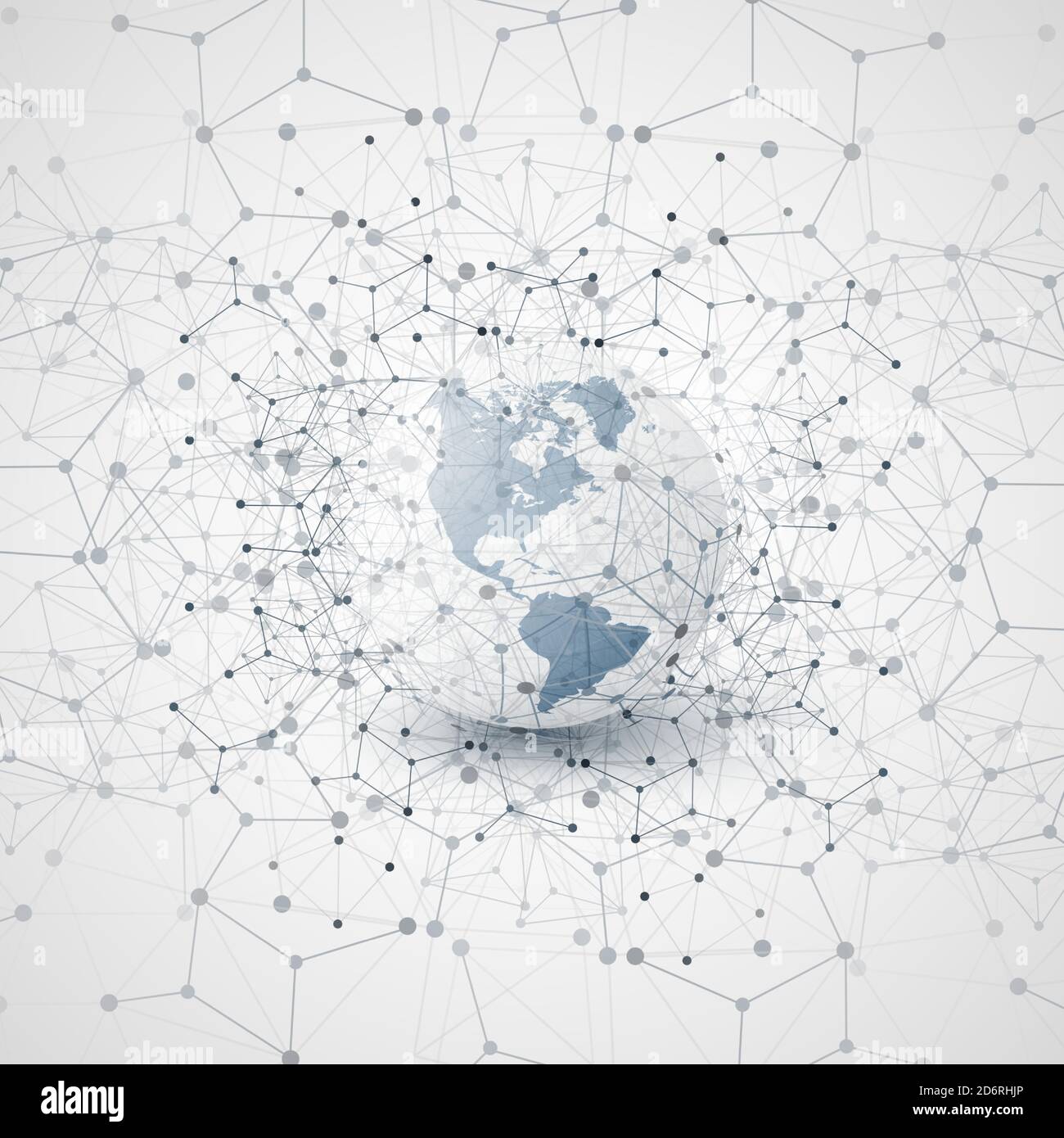 Cloud Computing and Global Networks Concept Design with Earth Globe and ...