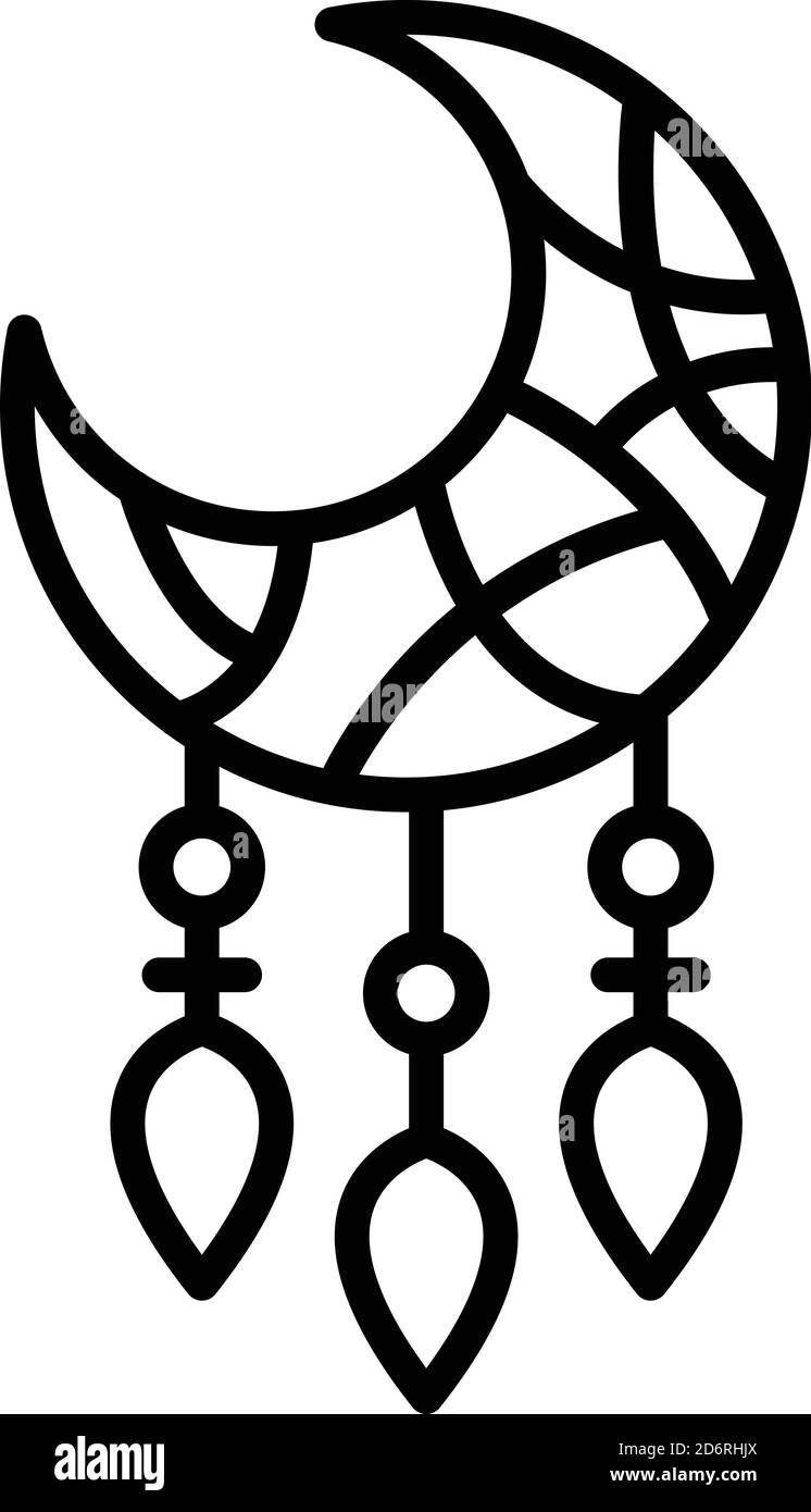 Dream catcher icon, outline style Stock Vector Image & Art - Alamy