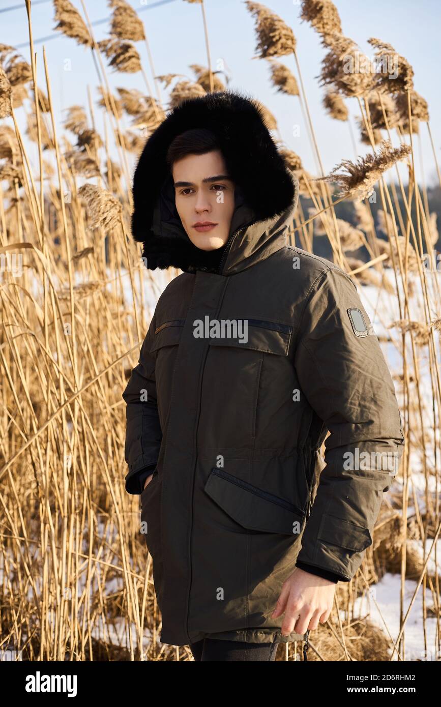 A portrait of handsome caucasian man outdoor Stock Photo - Alamy