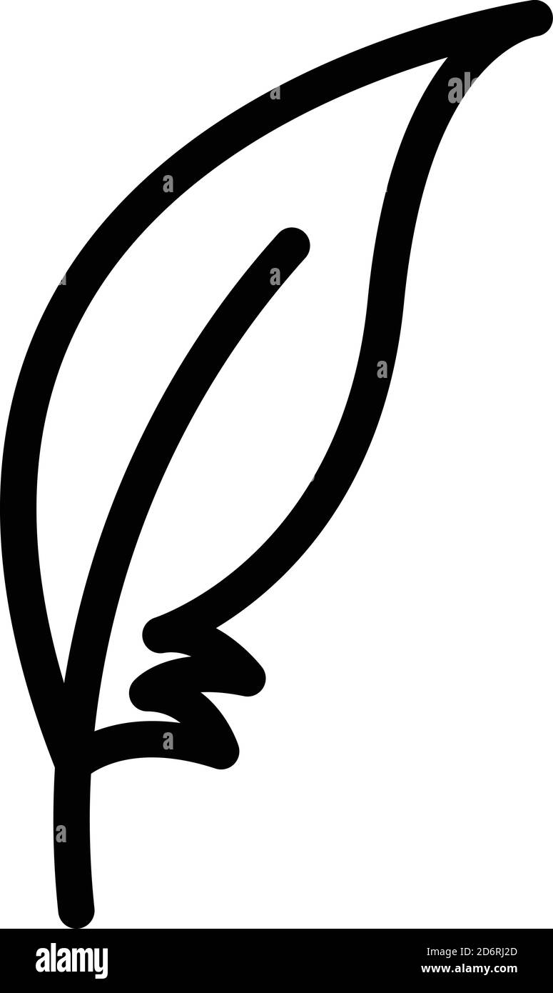 Cultural feather icon, outline style Stock Vector Image & Art - Alamy