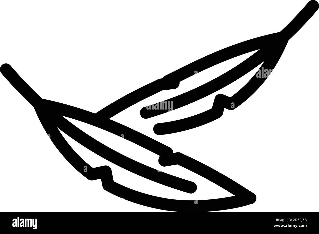 Feathered flight elegance Stock Vector Images - Alamy