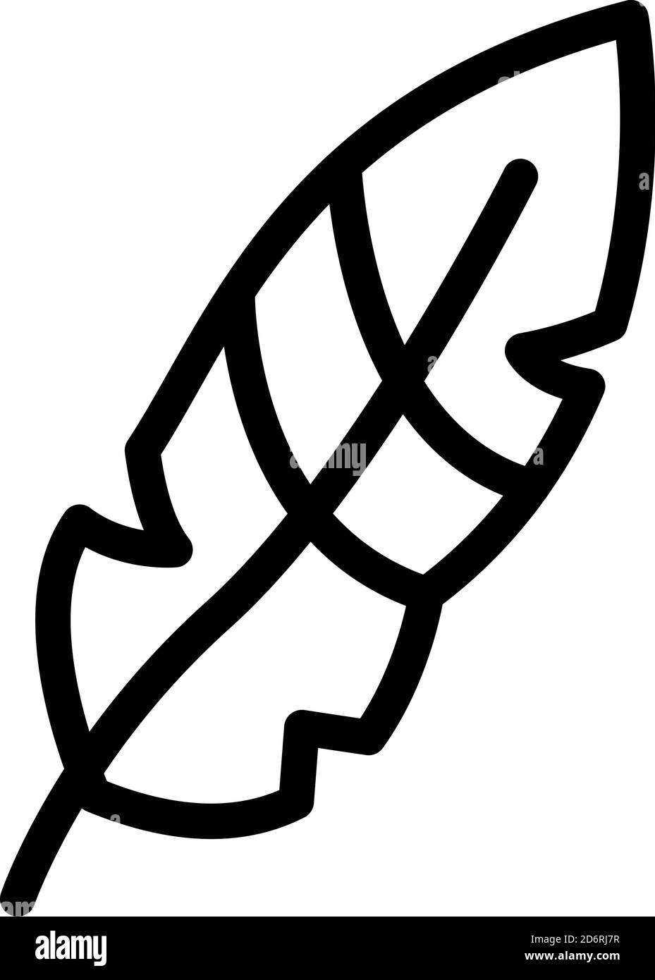Bird feather icon, outline style Stock Vector Image & Art - Alamy