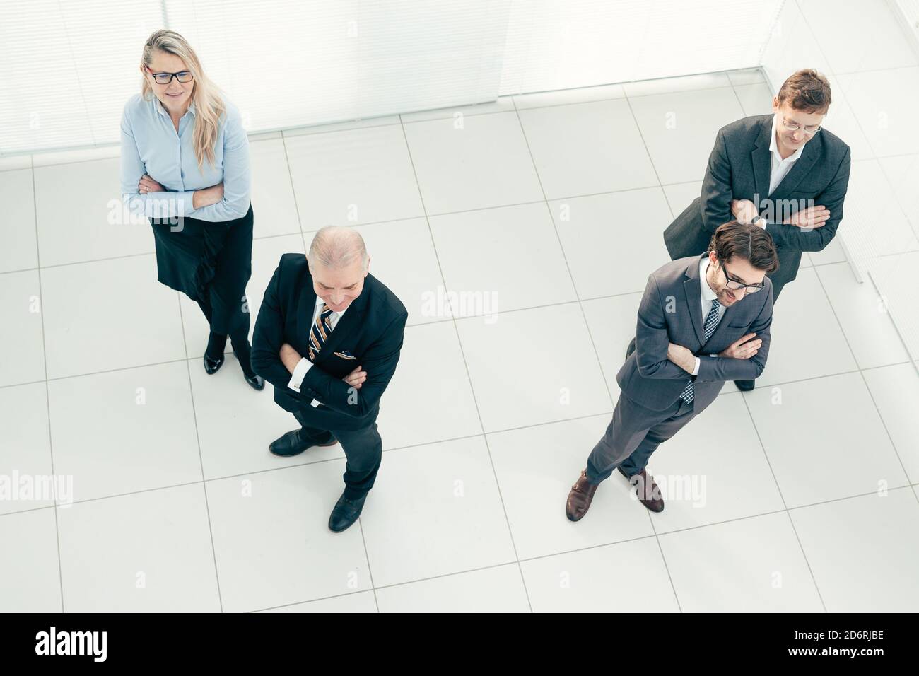 top view. group of confident business people Stock Photo - Alamy