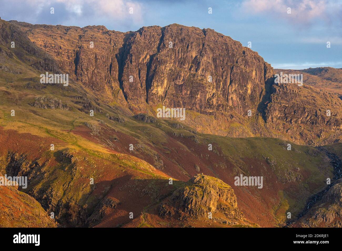 Pavey Ark in The Langdale Pikes, some of Britain's best known mountains ...