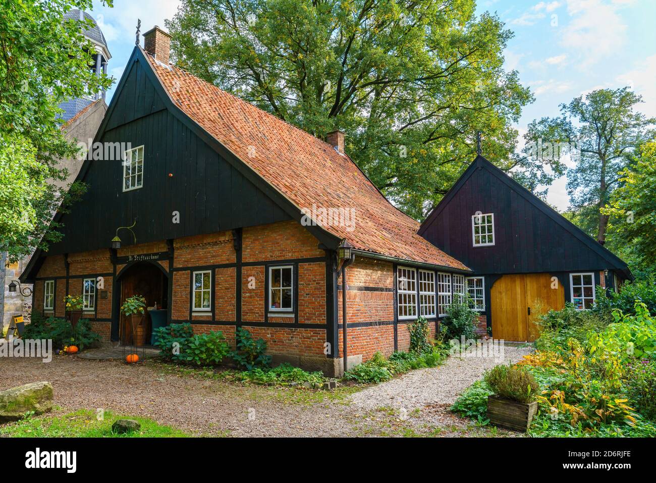 Old Dutch half-timbered farmhouse Stock Photo - Alamy