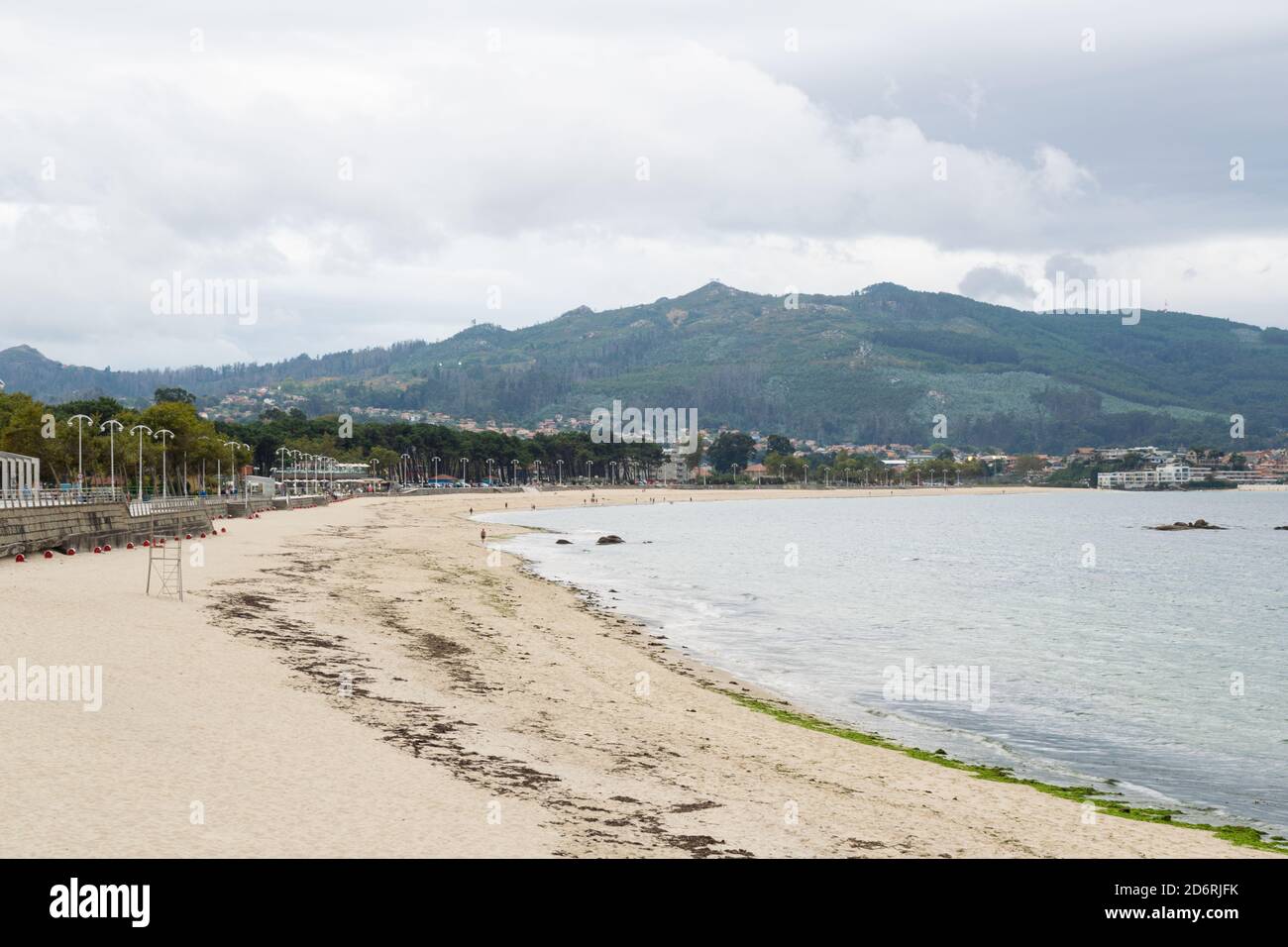 Panoramic view of Samil beach in Vigo, Spain Stock Photo - Alamy