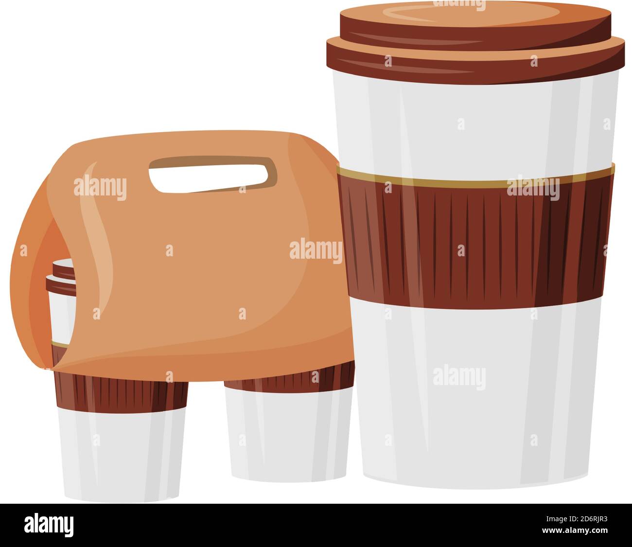 Cafeteria take out cartoon vector illustration Stock Vector Image & Art ...