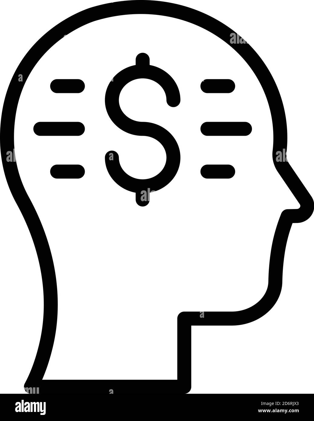 Money mind icon, outline style Stock Vector Image & Art - Alamy