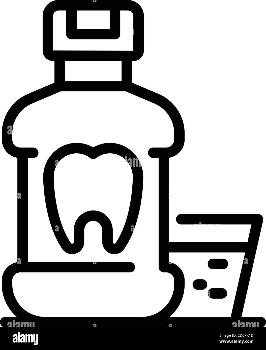 Tooth liquid icon outline Stock Vector Images - Alamy