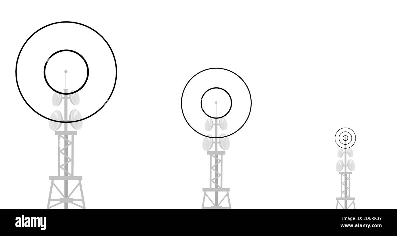 Cell Phone Tower Illustration High Resolution Stock Photography and ...