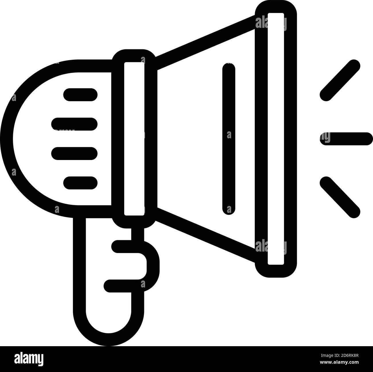 Megaphone idea icon, outline style Stock Vector Image & Art - Alamy