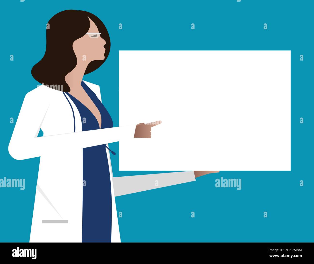 Doctor giving advice, Character cartoon of hospital workers. Concept ...