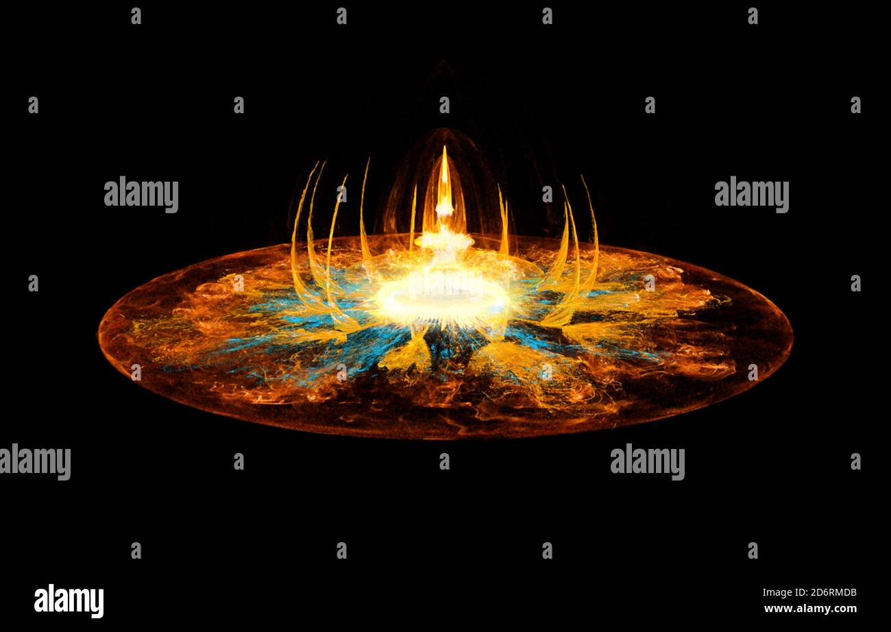 Glowing Stargate Event Horizon Portal. Time Travel, Outer Space ...