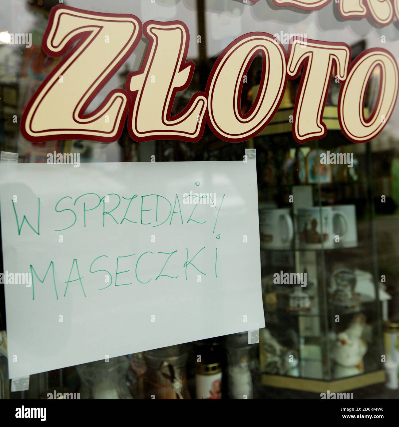 Krakow, Poland - October 10, 2020 : Red zone in Poland. Throughout the ...