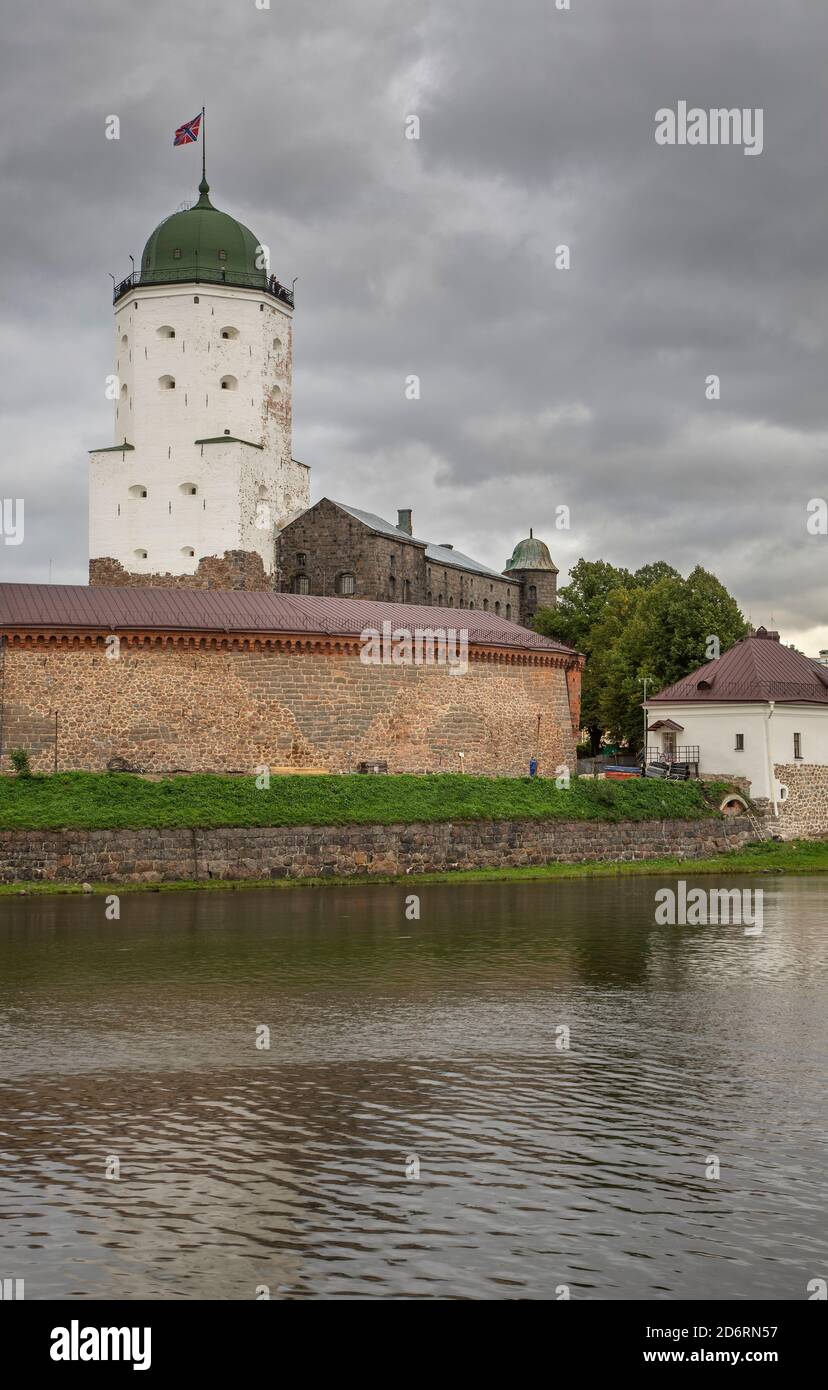 View of castle in Vyborg. Russia Stock Photo - Alamy