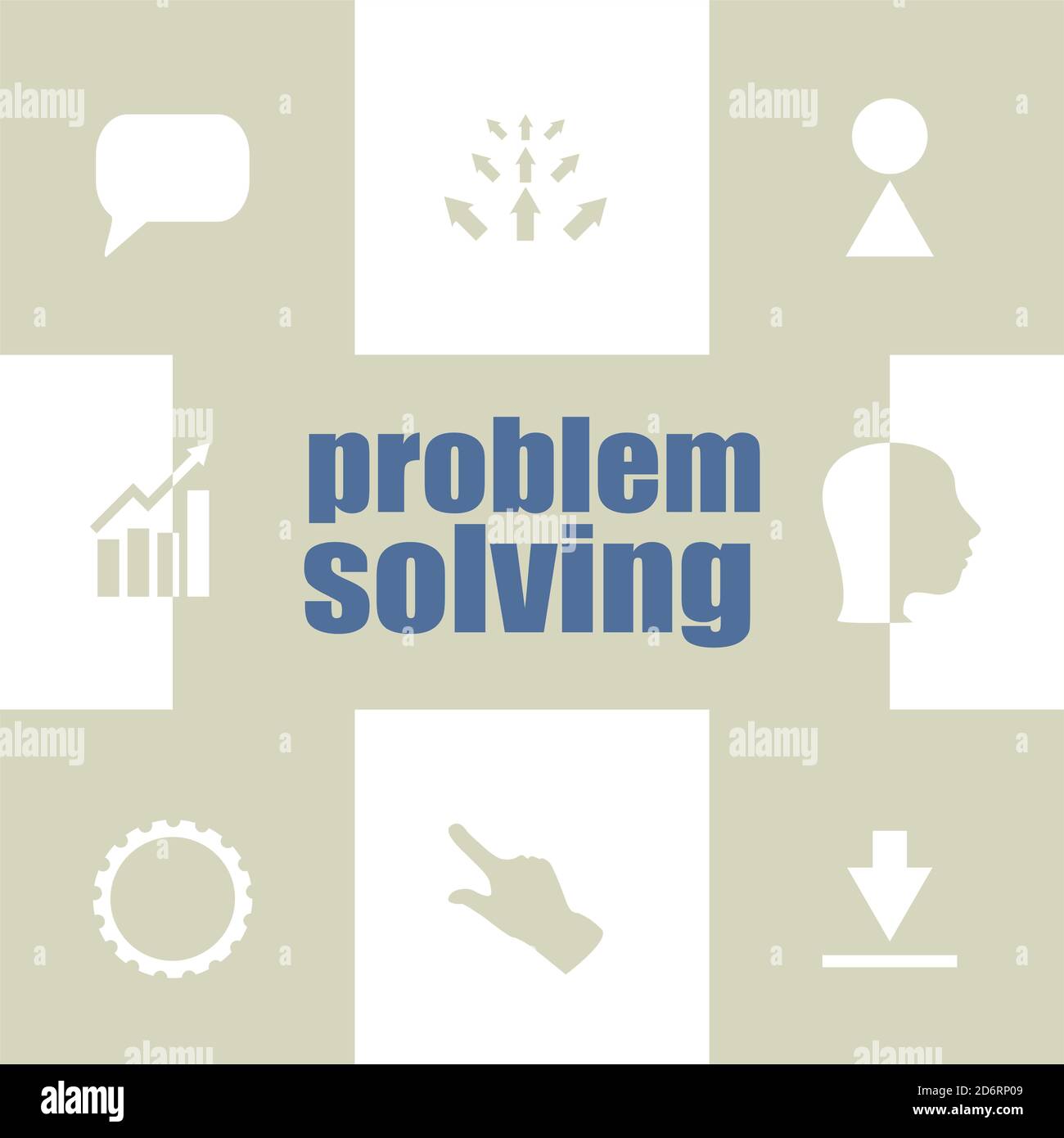 business concept. text problem solving . Infographic Elements. Business ...