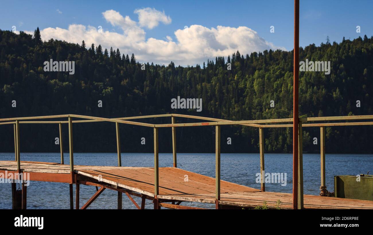 Wooden pier and bridge hi-res stock photography and images - Alamy