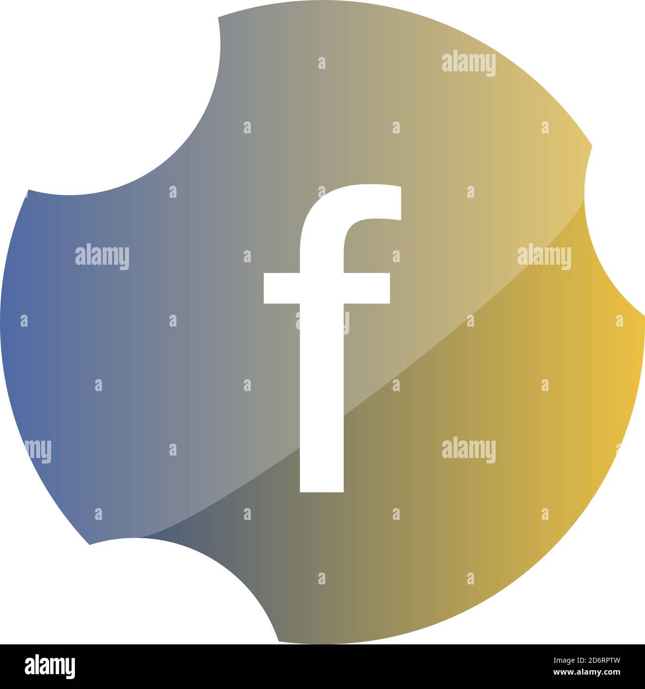 letter F in the web button. F icon sign symbol design Stock Photo - Alamy