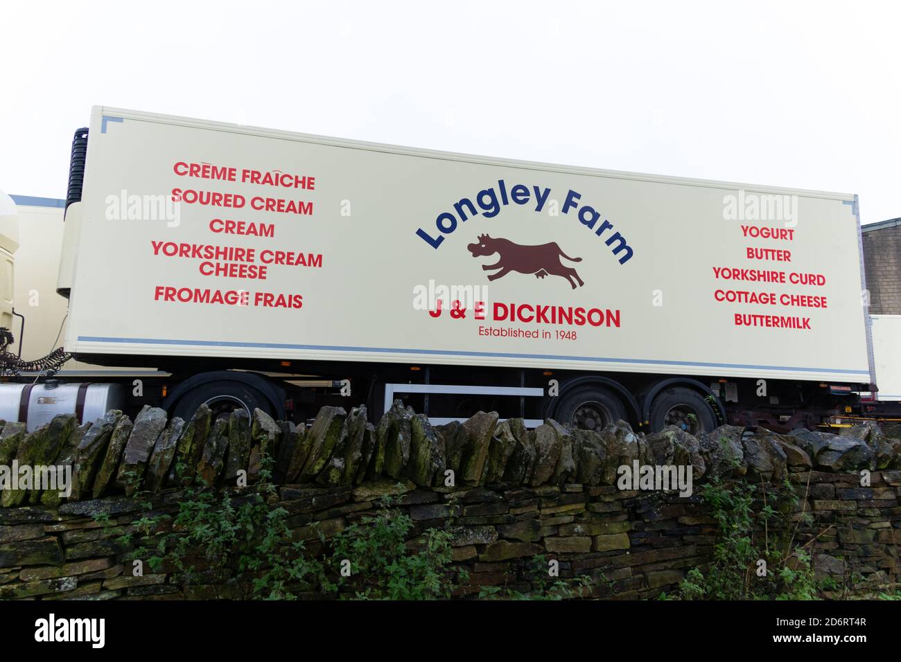 Refrigerated trailer units bearing the livery of Longley Farm a ...