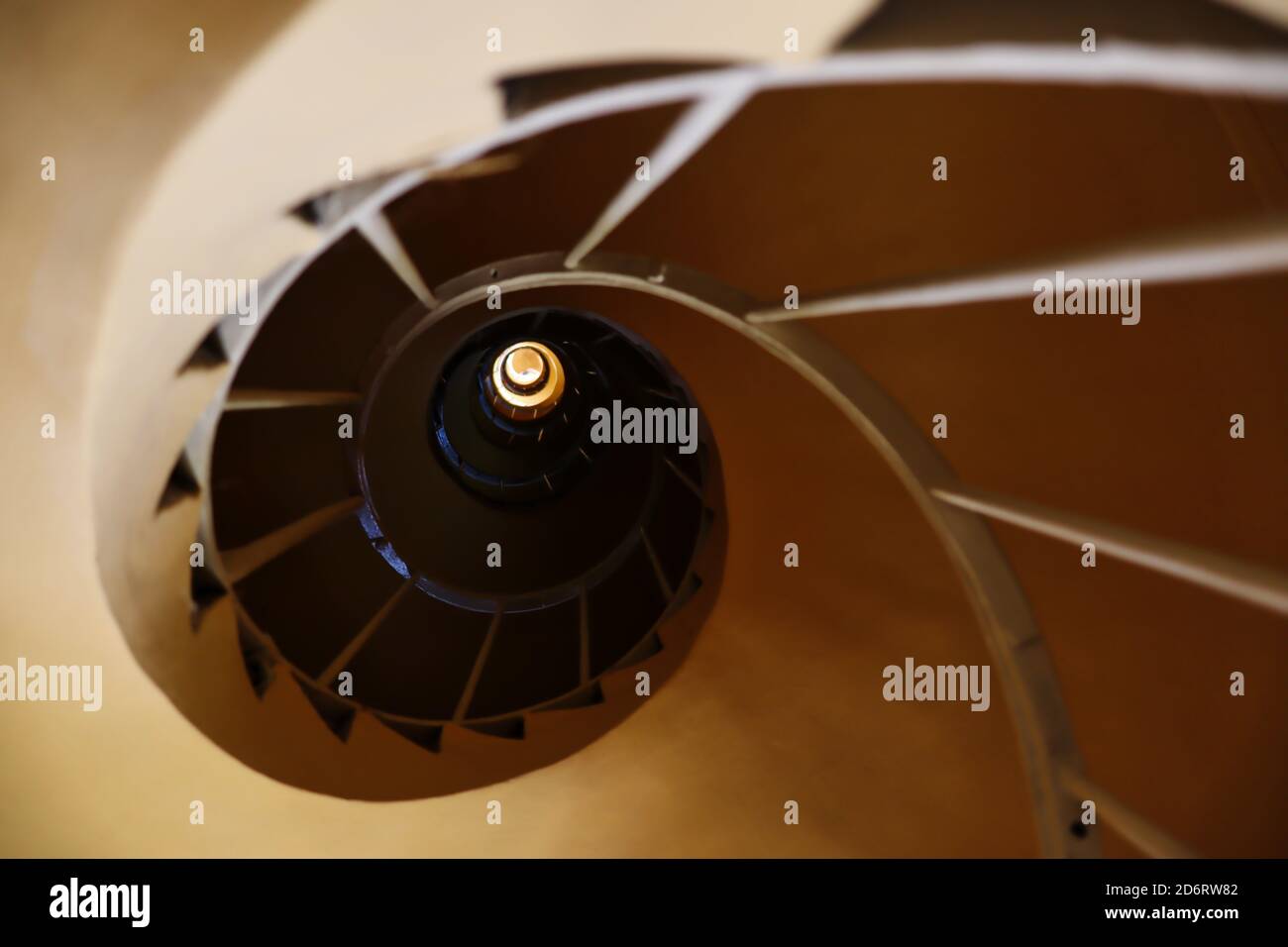 Spiral Staircase Inside of Architectural Building. Stairs Shaped in a ...