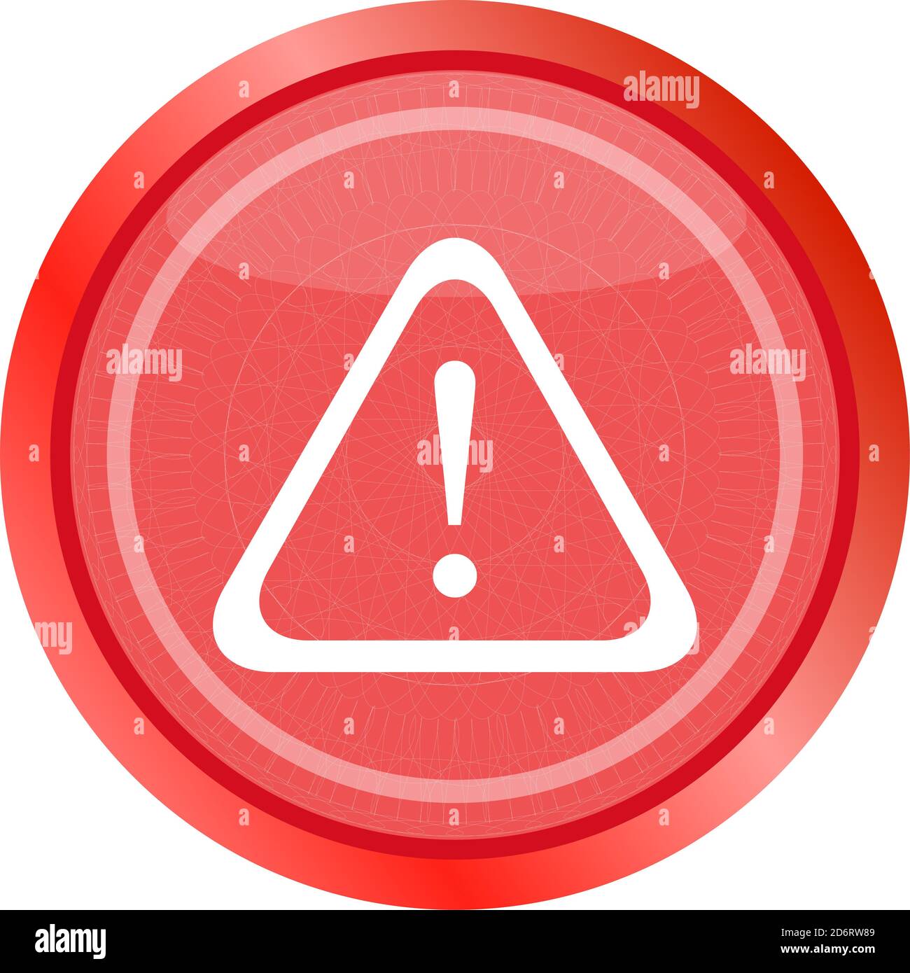 Attention sign icon. Exclamation mark. Hazard warning symbol. Modern UI ...