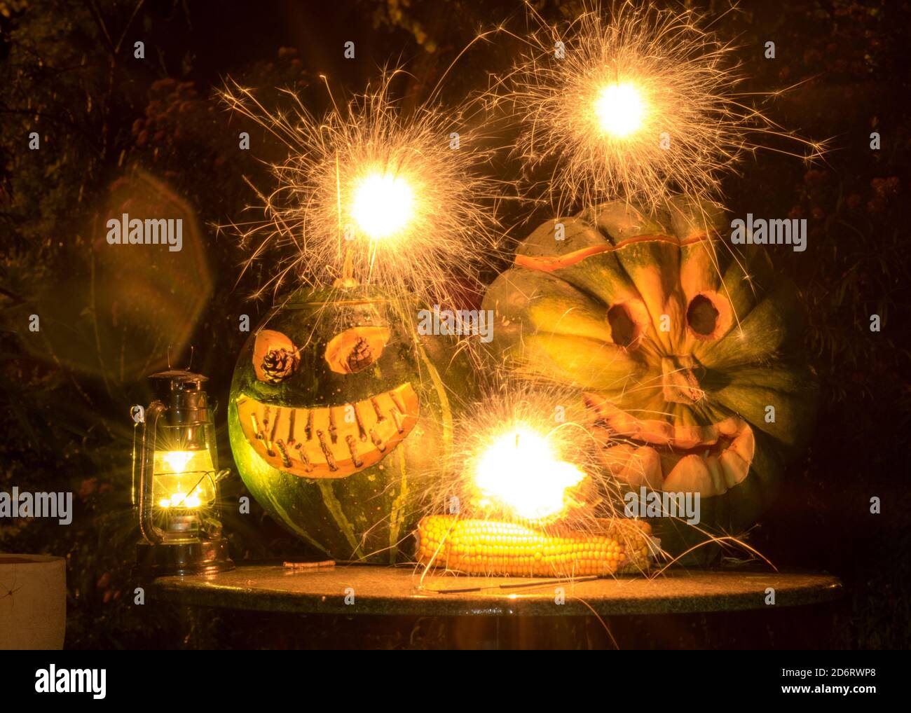 Terrible Halloween symbol - Jack-o-lantern. Terrible pumpkin head in ...