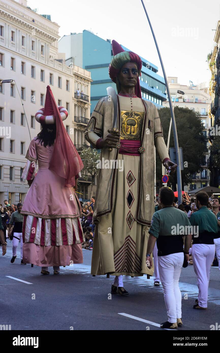 Barcelona gigantes merce hi-res stock photography and images - Alamy