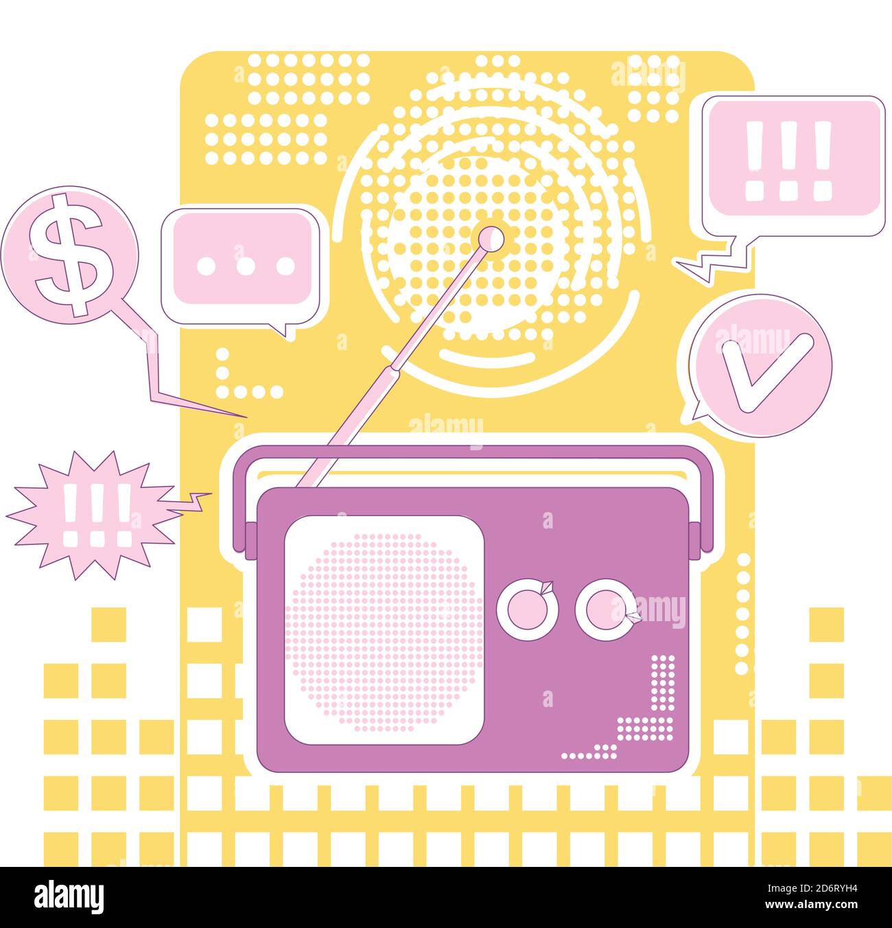 2d radio Stock Vector Images - Alamy