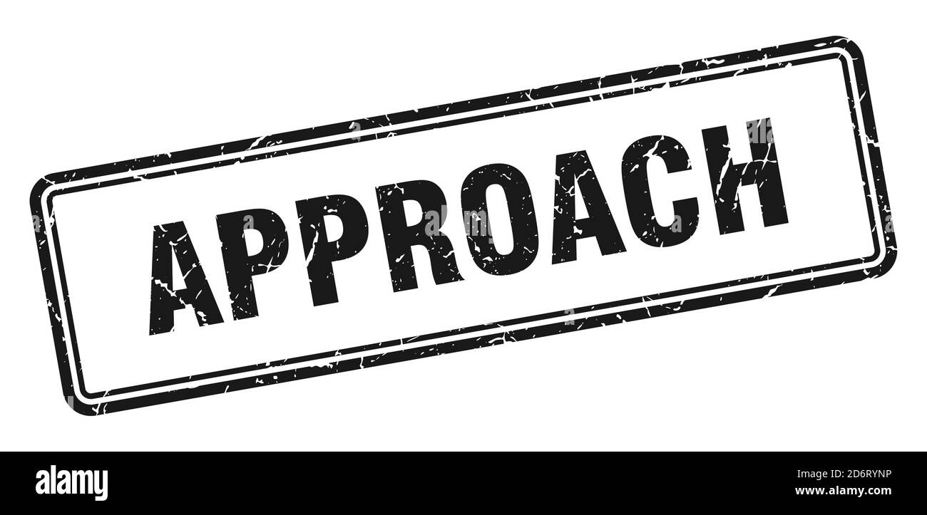 approach stamp. square grunge sign isolated on white background Stock Vector Image & Art - Alamy