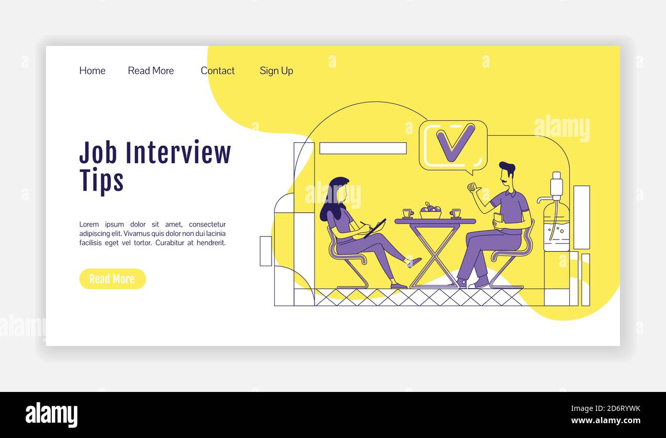 Employment interview 2d vector hi-res stock photography and images - Alamy