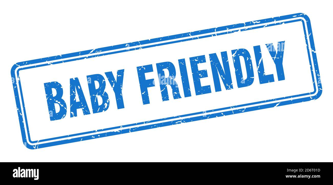 baby friendly stamp. square grunge sign isolated on white background ...