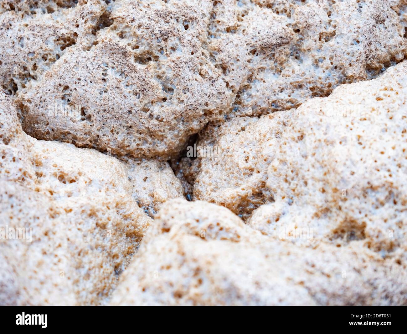 Rest methane and air create thick brown foam on the sediment tank in ...