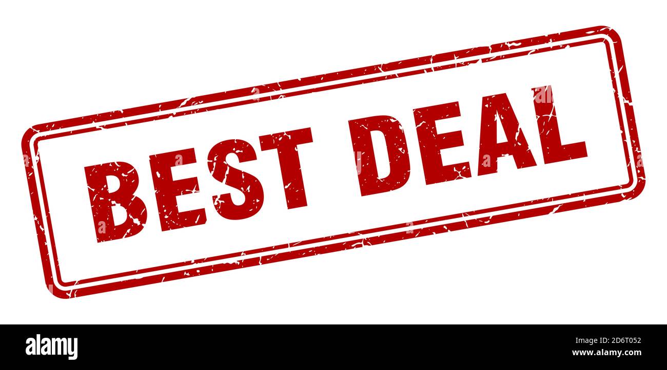 best deal stamp. square grunge sign isolated on white background Stock ...