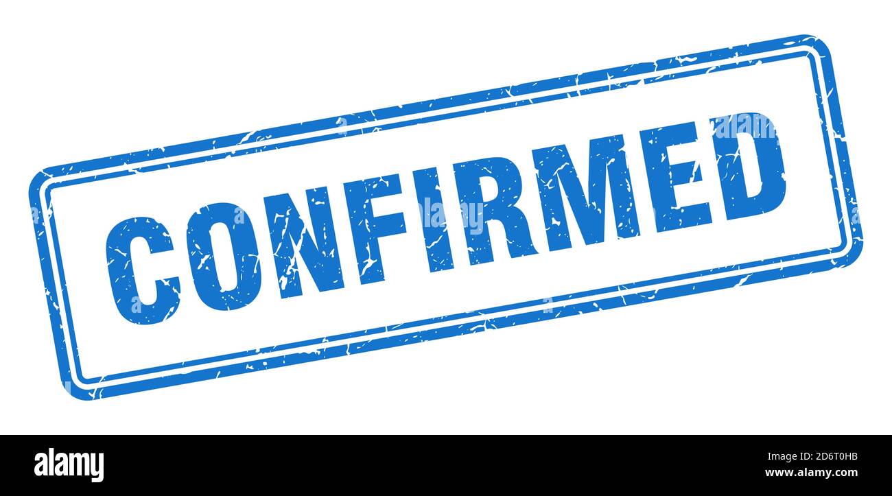 confirmed stamp. square grunge sign isolated on white background Stock ...