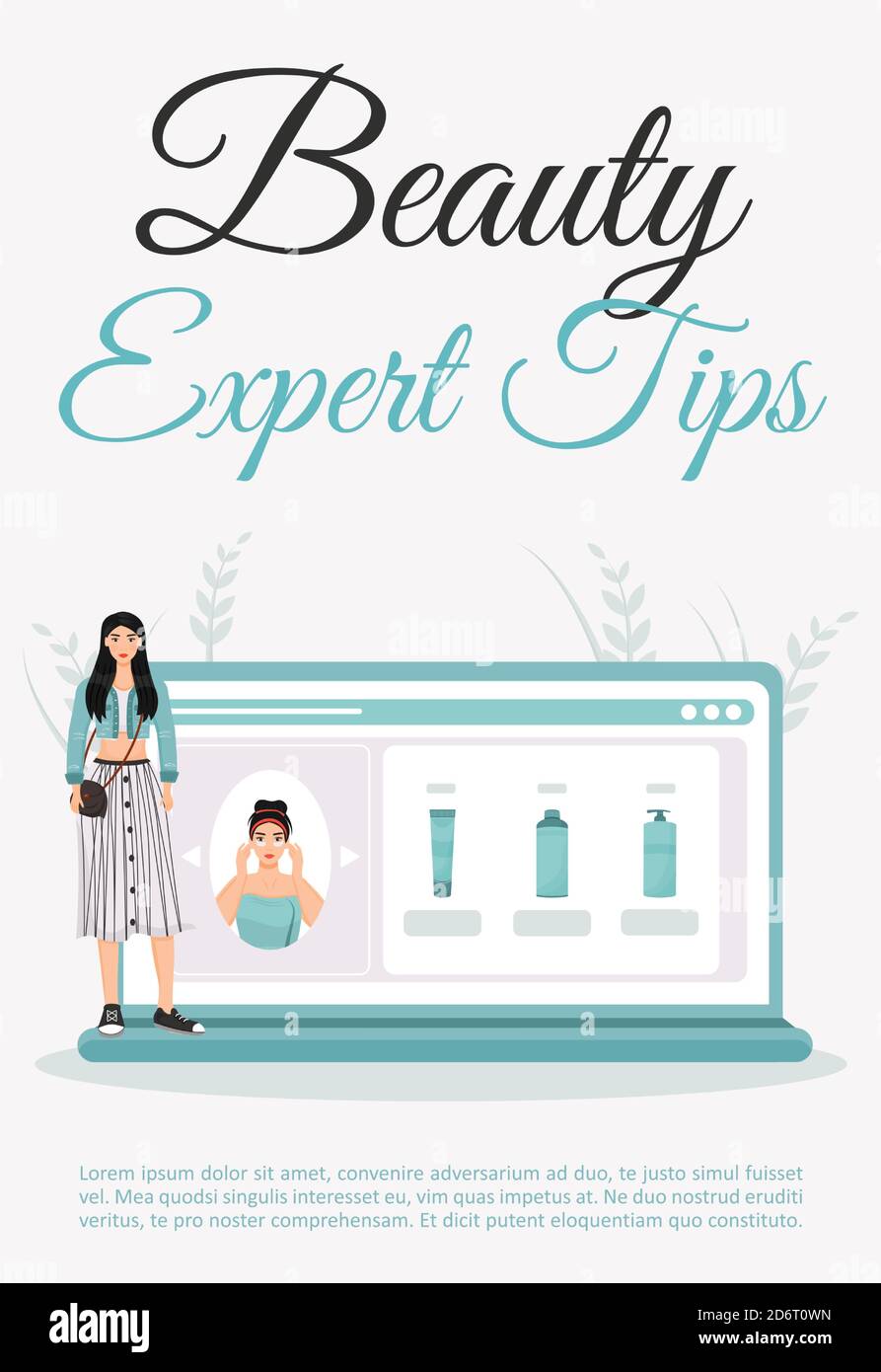 Skin product advert Stock Vector Images - Alamy