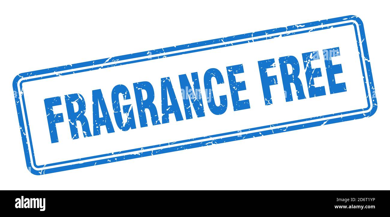 fragrance free stamp. square grunge sign isolated on white background ...